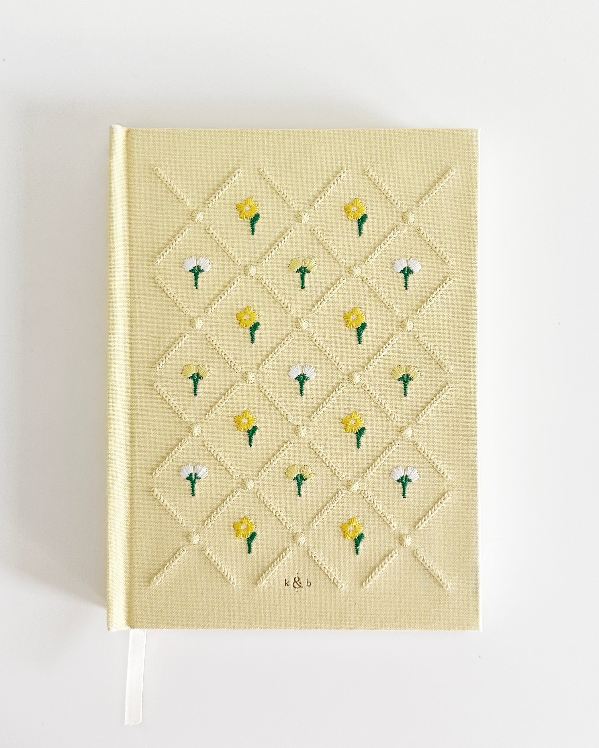 Embroidered Bullet Journal - Butter Yellow – koko & bloo