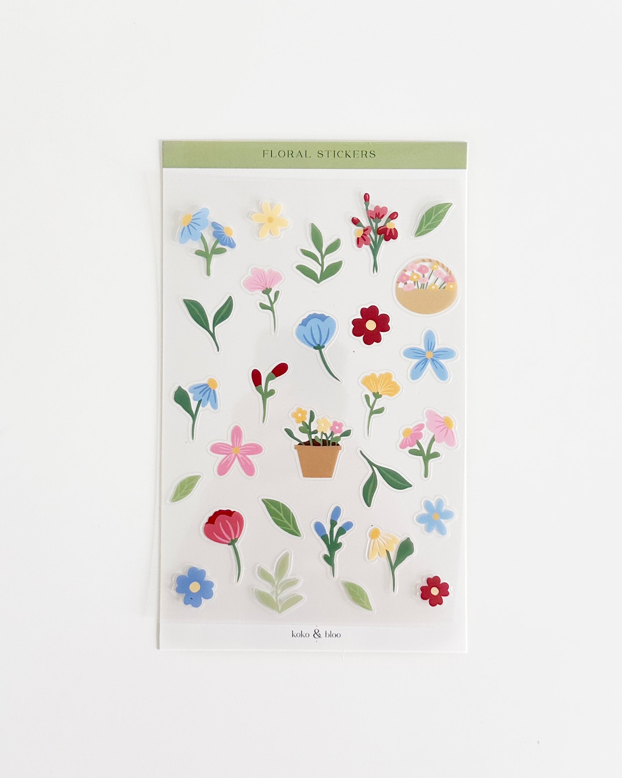 Florals Only - Sticker Sheet – koko & bloo